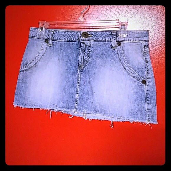 Skirts | Guess Jeans Ultra Micro Jean Cutoff Mini Skirt 28 | Poshmark